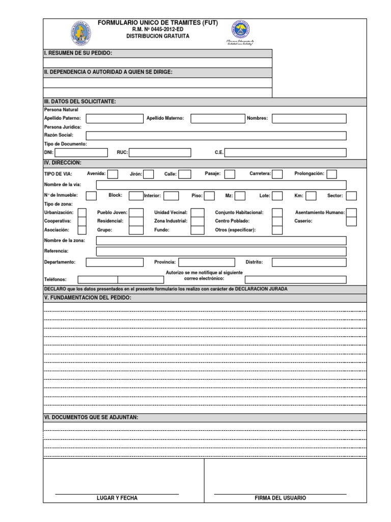 Fut - para Ugel Huamanga | PDF