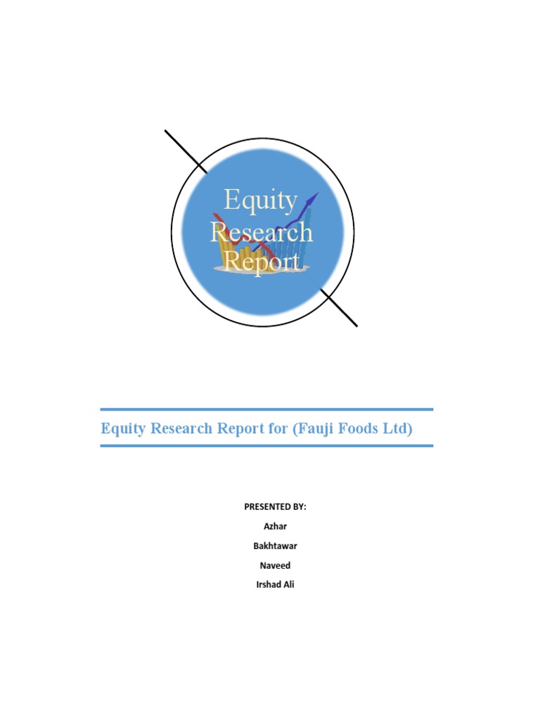 Fauji Foods Ltd Equity Research Report | PDF | Financial Risk | Business