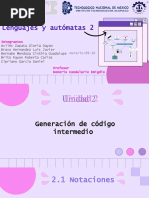 UNIDAD 2.-Generación de Código Intermedio | PDF
