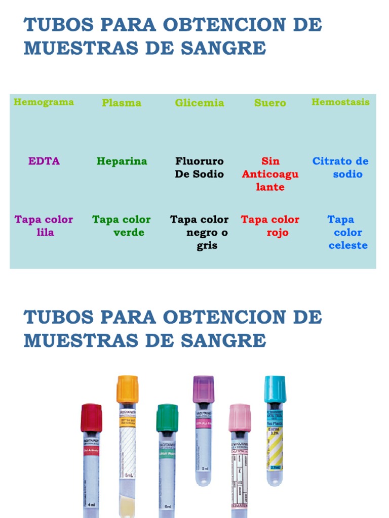 Tubos para Hemograma y Bioquímica | PDF