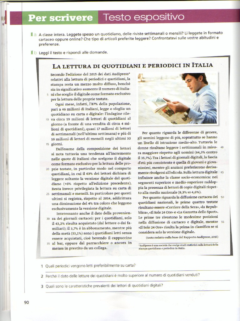 Esempio Di Testo Espositivo Statistiche | PDF