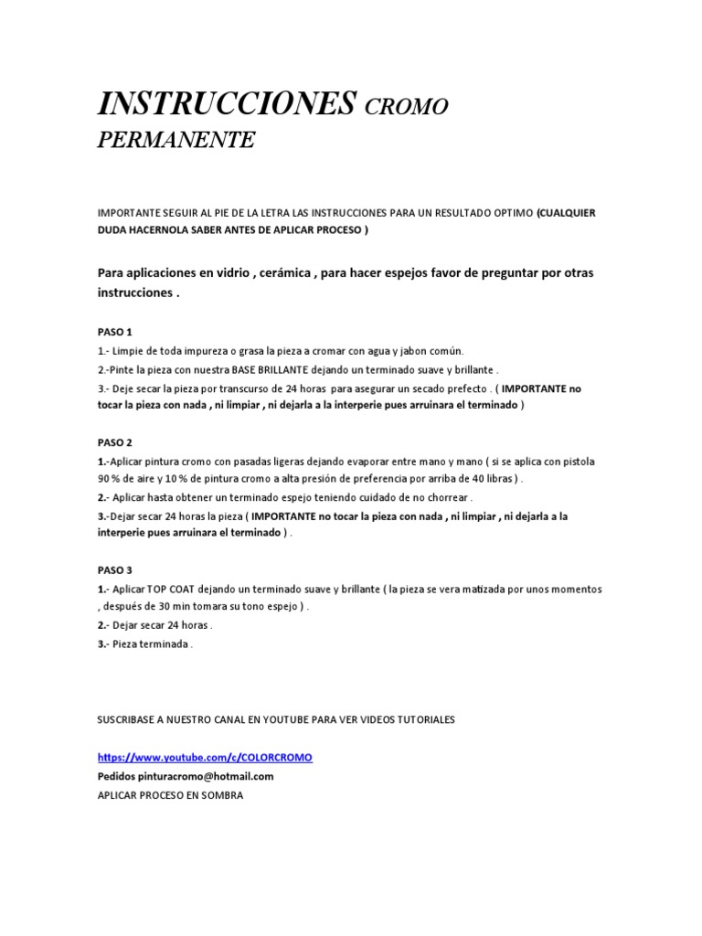 Instrucciones Crom o A Gu | PDF