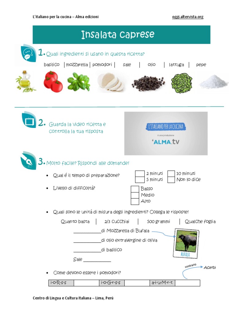 01 Insalata Caprese - NycLRZs | PDF