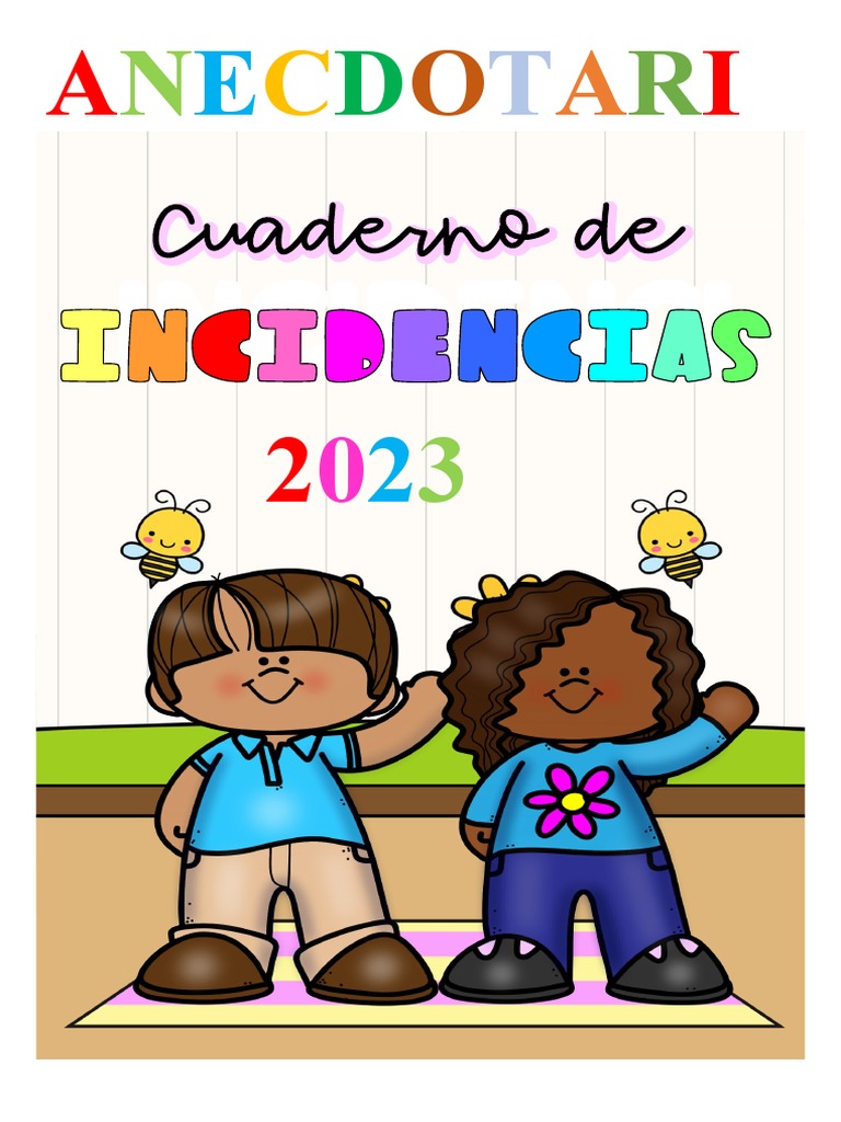 Cuaderno de Anecdotario Escolar 2023 | PDF | Aprendizaje | Modificación ...