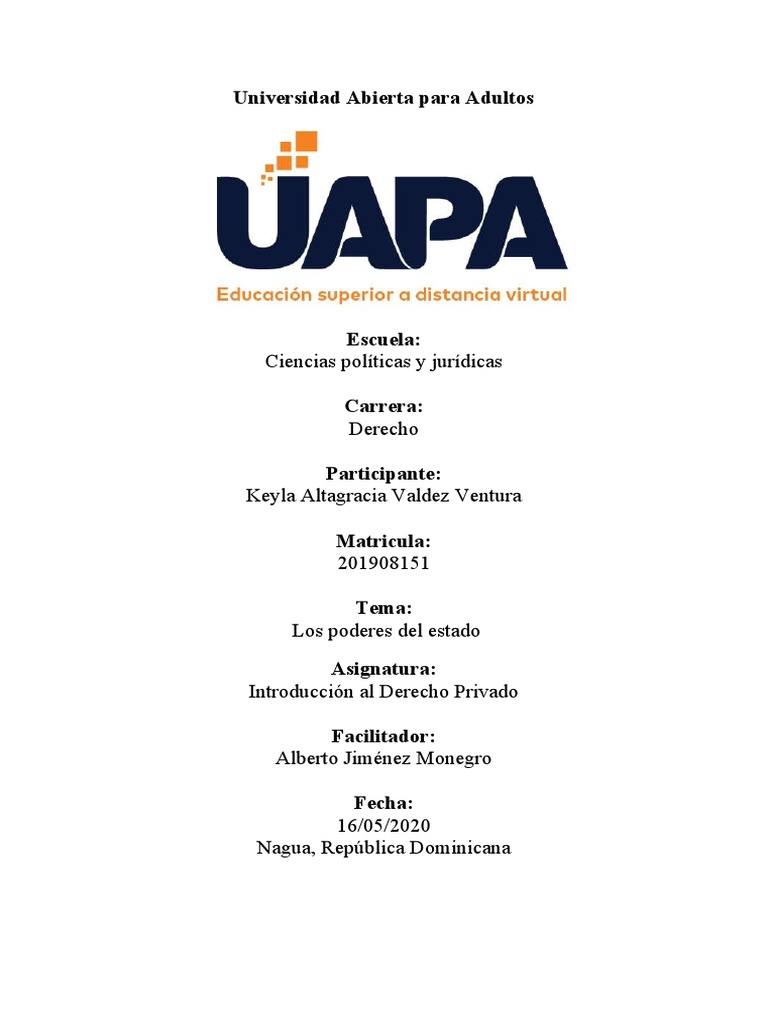 Los Poderes Del Estado Pdf Separación De Poderes Estado Política