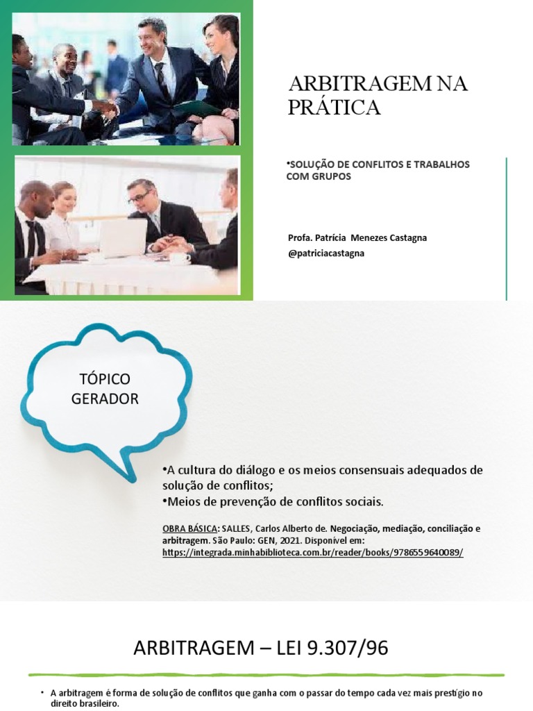 Aula 5 - Arbitragem Prática | PDF | Arbitragem | Direito Privado