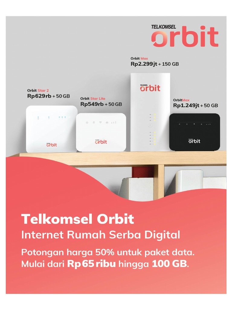Telkomsel Orbit Flyer 15cm X 20cm POSM Depan 20210330 Merged | PDF
