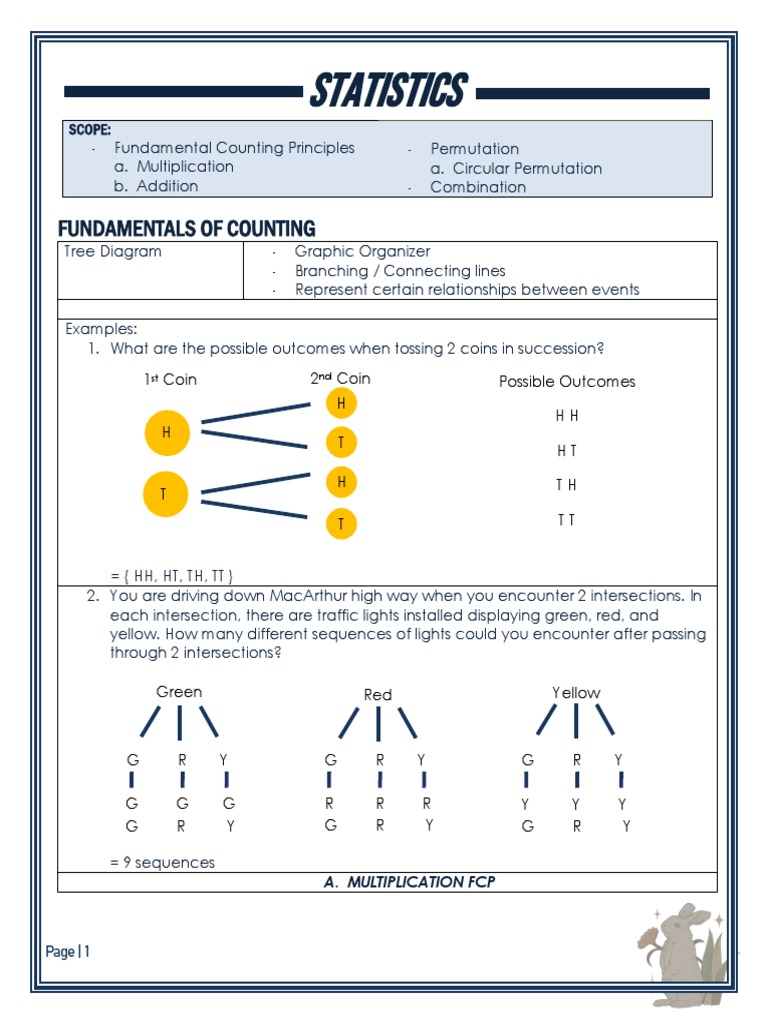 11 Statistics | PDF | Permutation | Discrete Mathematics