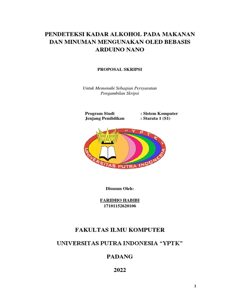Alat Pendeteksi Alkohol Berbasis Arduino | PDF