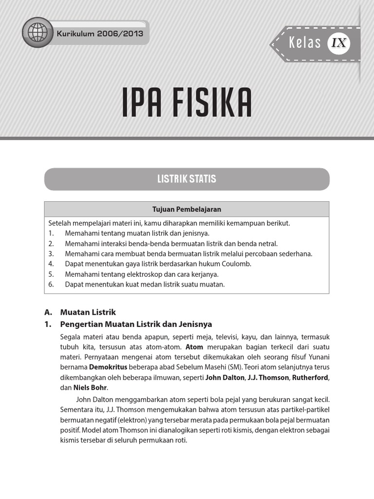 Interaksi Muatan Listrik dalam Listrik Statis | PDF