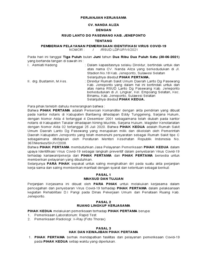 Cv. Nanda Aliza 2 | PDF | Hukum