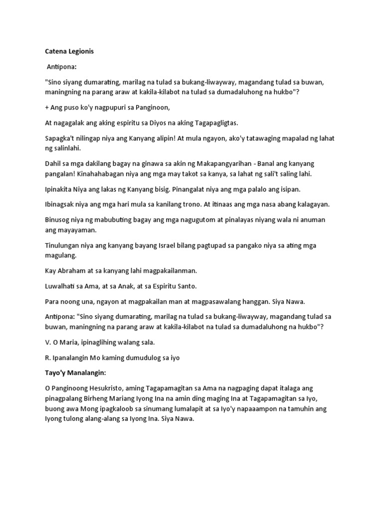 Catena Legionis | PDF