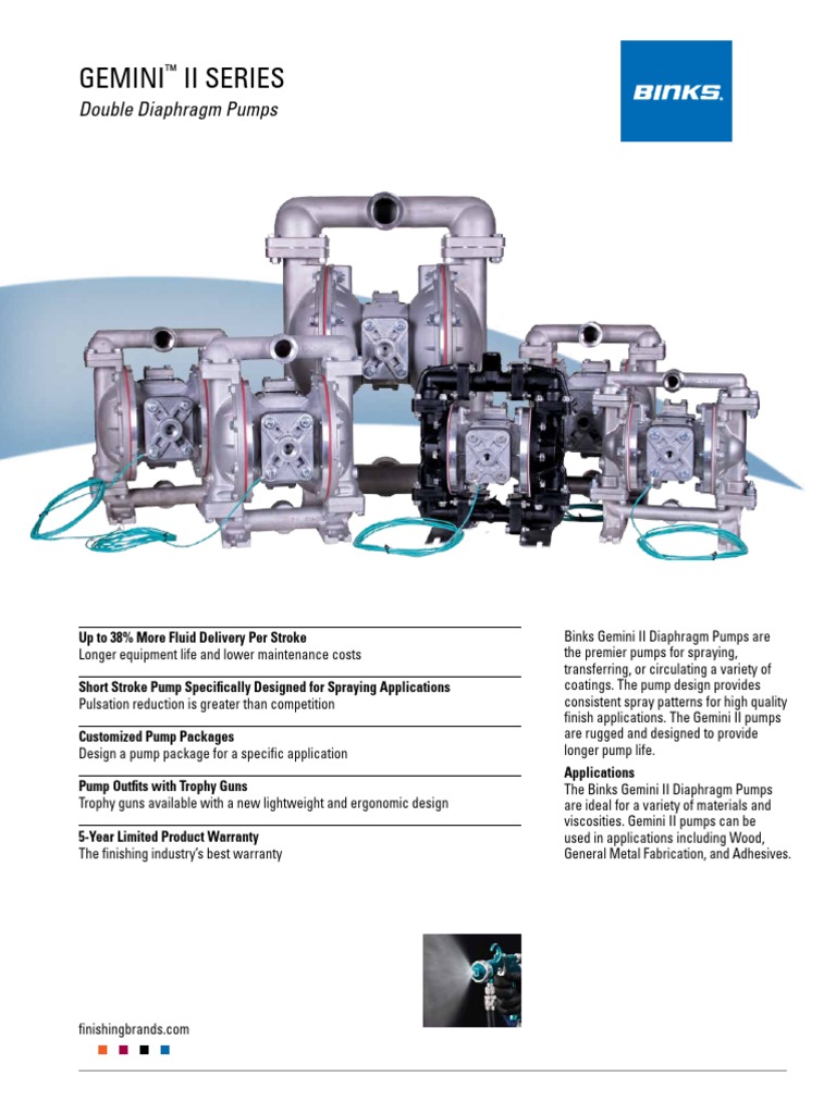Binks Gemini - II - Series A41 108R 1 - 201402 LIT US EN | PDF | Pump ...
