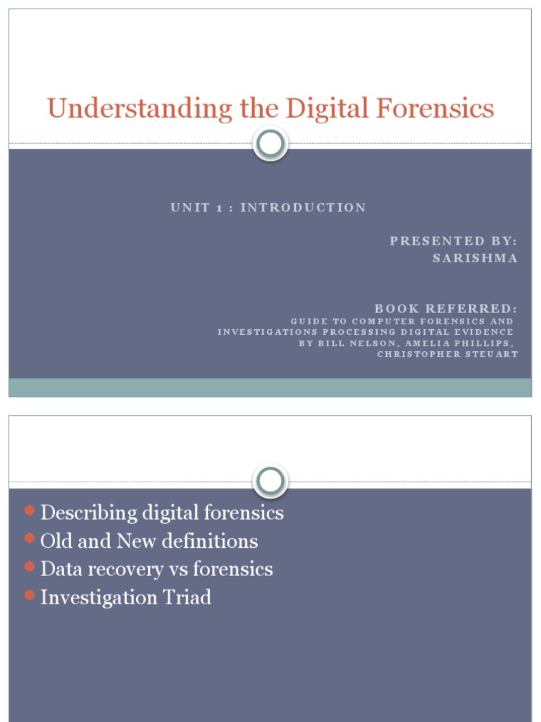 1 Introduction | PDF | Computer Forensics | Digital Forensics