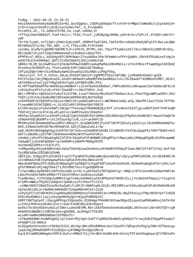 Compressed Data File: fsdbg 2022-08-25 | PDF