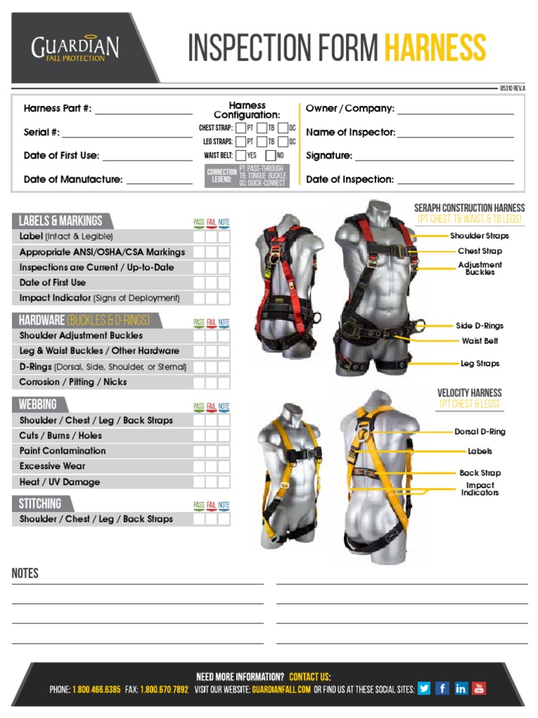 Inspection Forms Harness | PDF | Equipment | Manufactured Goods