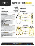 Synthetic Web Sling Inspection Form: Date: Inspector: Supervisor ...