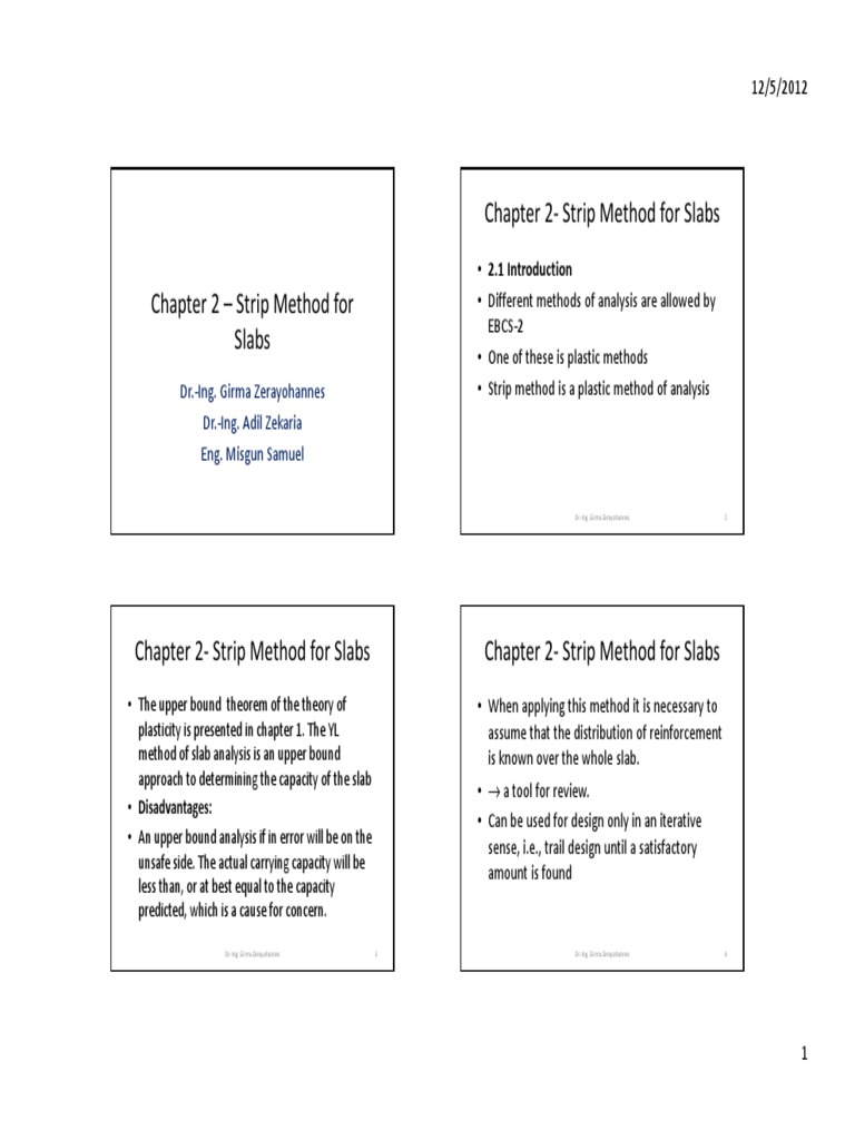 Structural Design - 2012 - Strip - Method | PDF | Beam (Structure ...