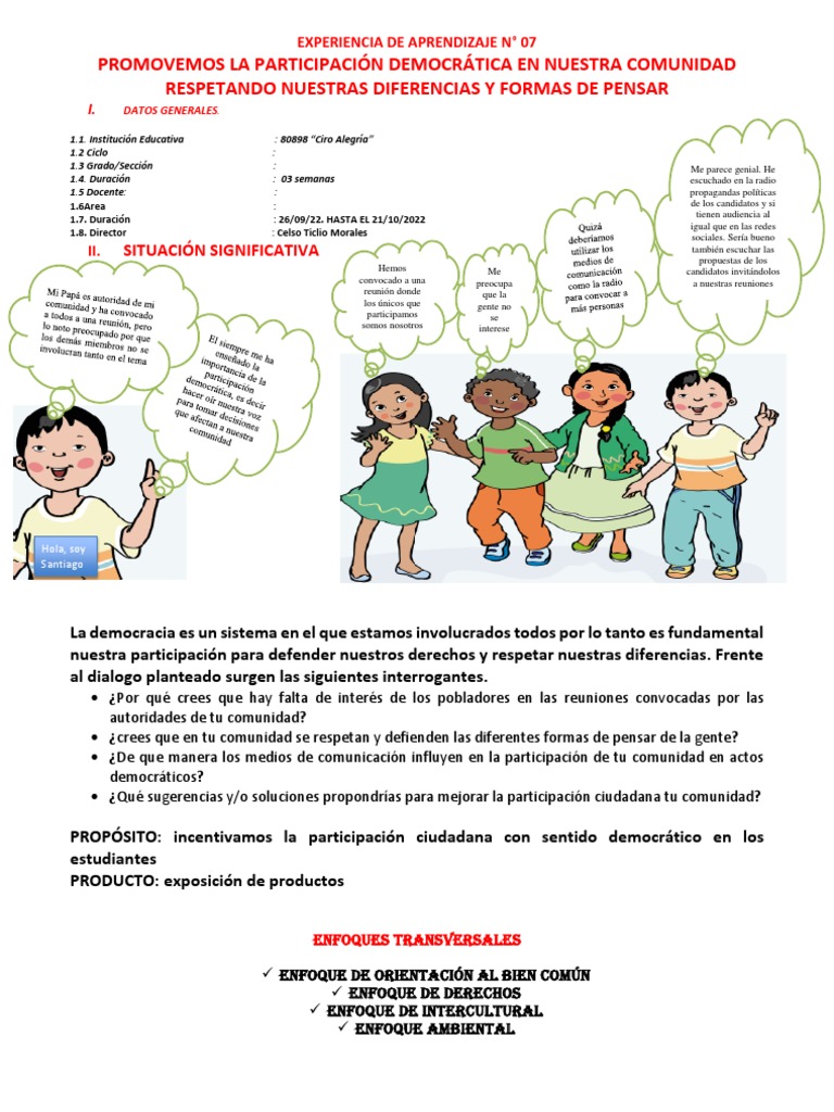 Experiencia de Aprendizaje N 7 | PDF | Democracia | Ideologías políticas