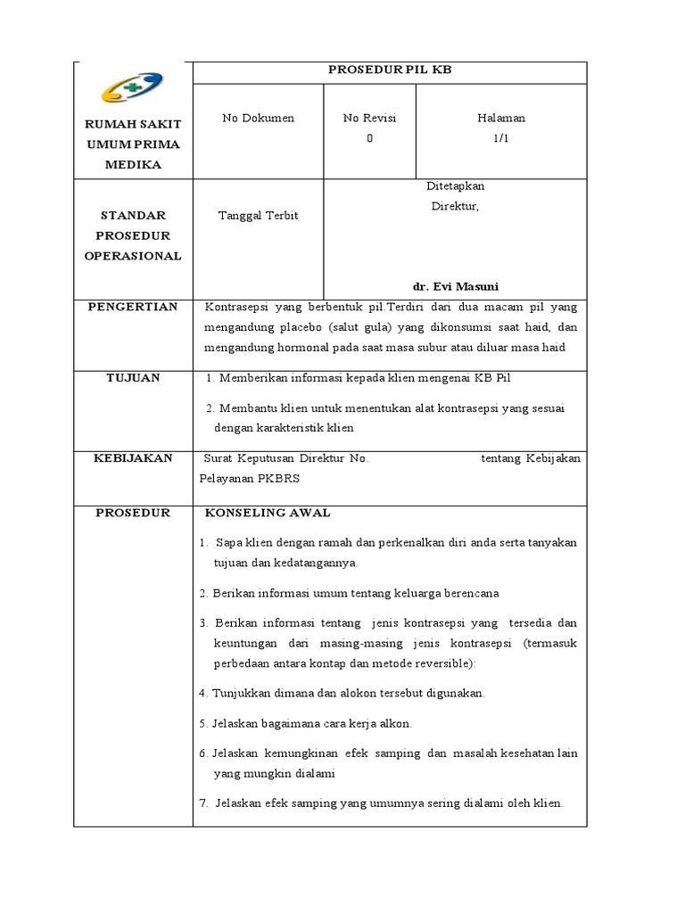 Sop KB Pil PKBRS | PDF