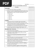 Observation Competence Checklist For Administration of An Intramuscular ...