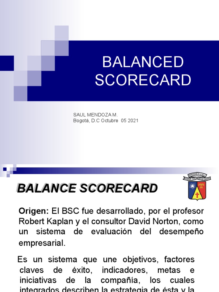 Balanced Score Card + Mas Ejemplos | PDF | Calidad (comercial) | Business
