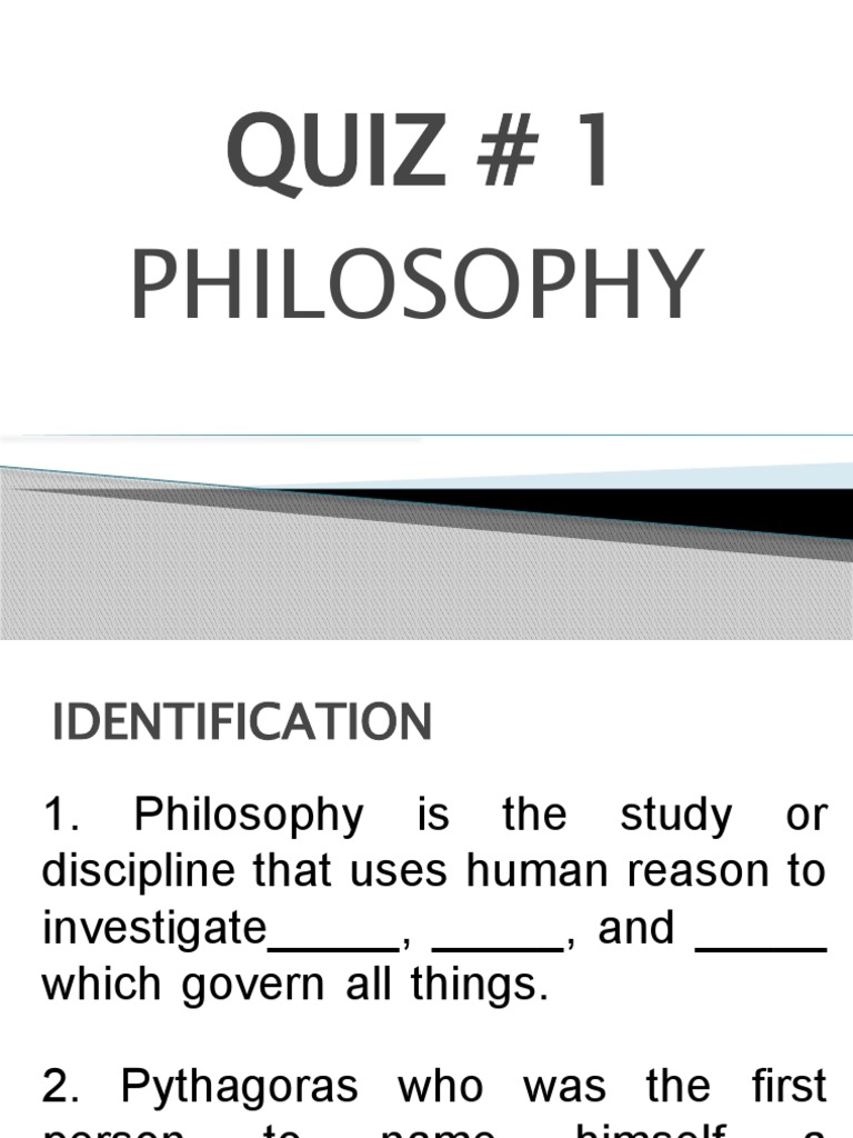 Philosophy Quiz #1: Causes, Reasons, Principles and More | PDF