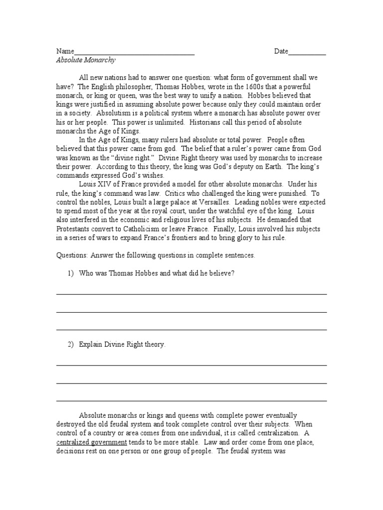 The Rise of Absolute Monarchy in Europe: How Kings Seized Total Power ...