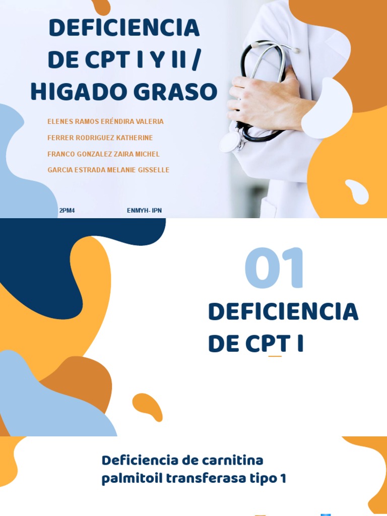 Deficiencia de CPT1 y CPT2 - Higado Graso | PDF