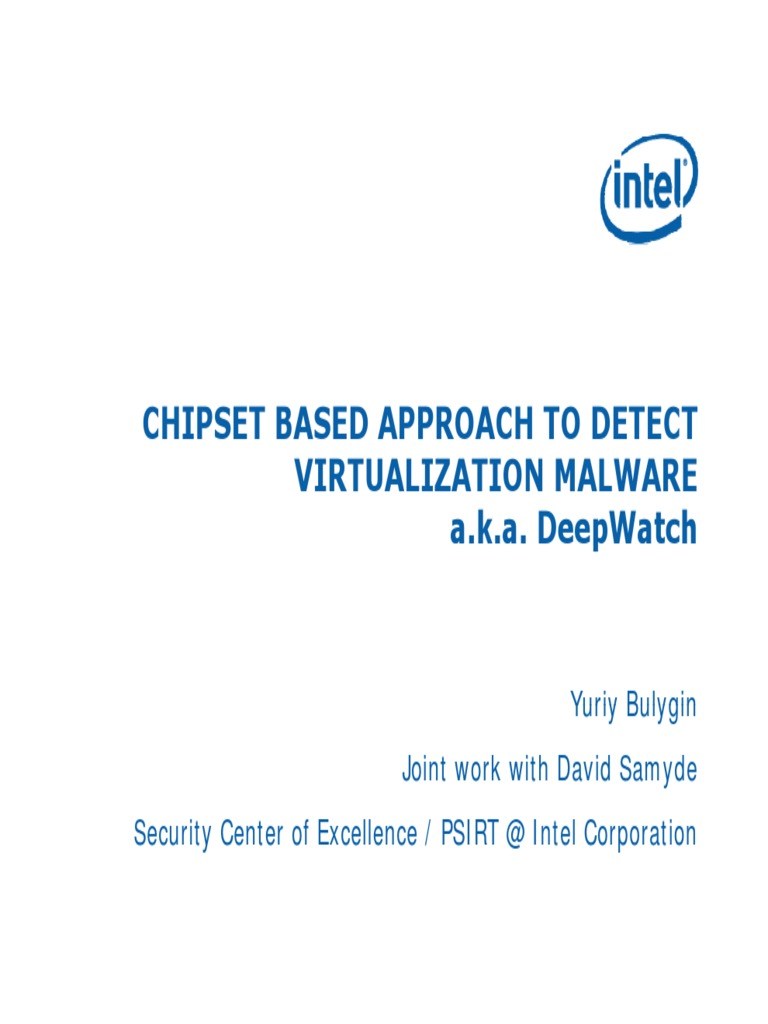 Bh-Us-08-Bulygin Chip Based Approach To Detect Rootkits | Download Free ... Bh-Us-08-Bulygin Chip Based Approach To Detect Rootkits | Download Free ...