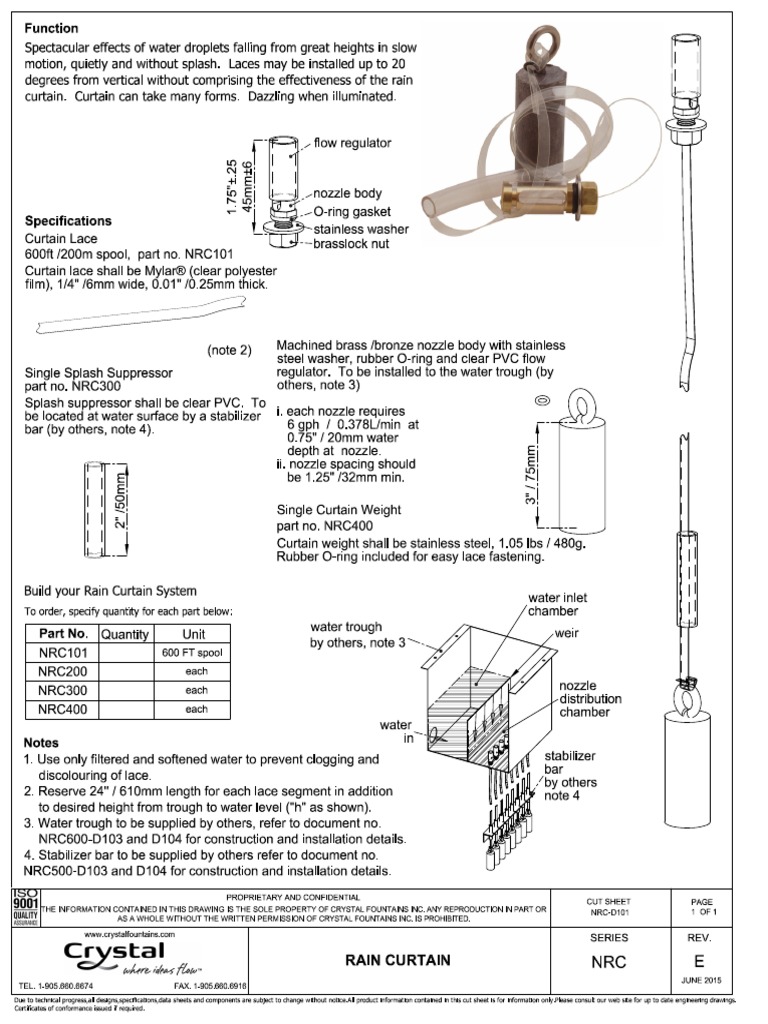 Crystal Fountain NRC-D101-REVE | PDF
