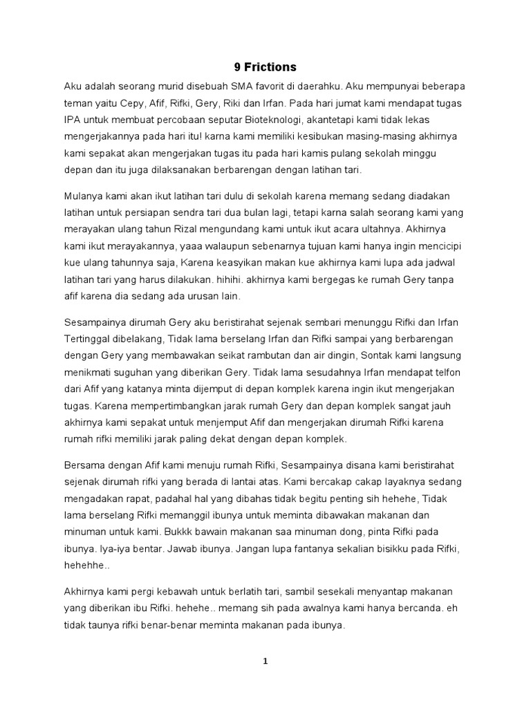 9 Frictions CERPEN | PDF