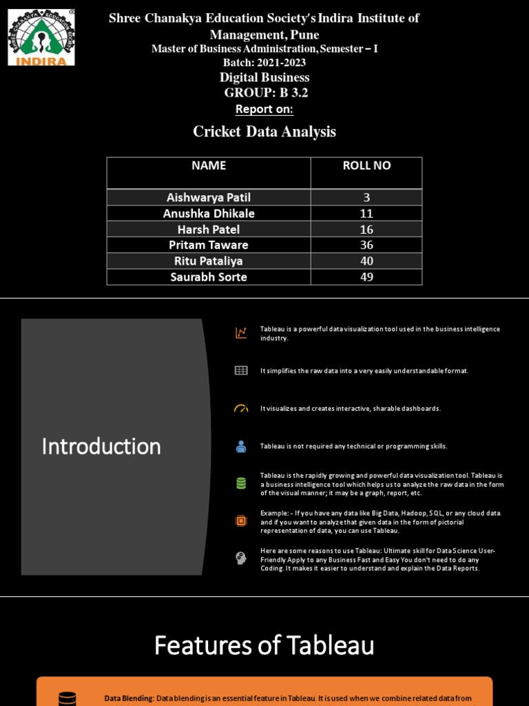 B3.2 - Cricket Data Analysis - Digital Business | PDF | Data | Data ...