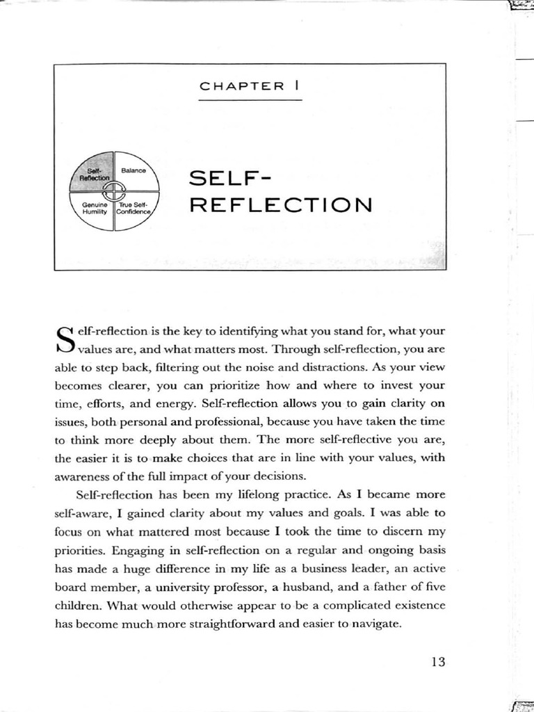 Self Reflection | PDF | Leadership | Behavioural Sciences