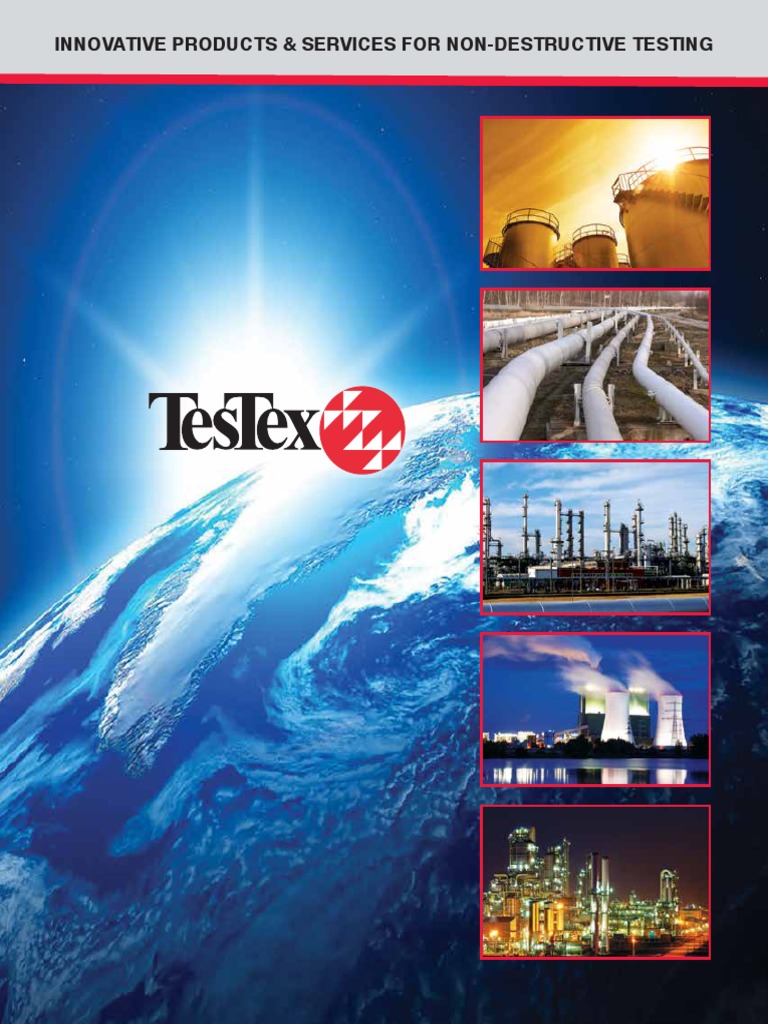 TESTEX Brochure | PDF | Pipe (Fluid Conveyance) | Nondestructive Testing