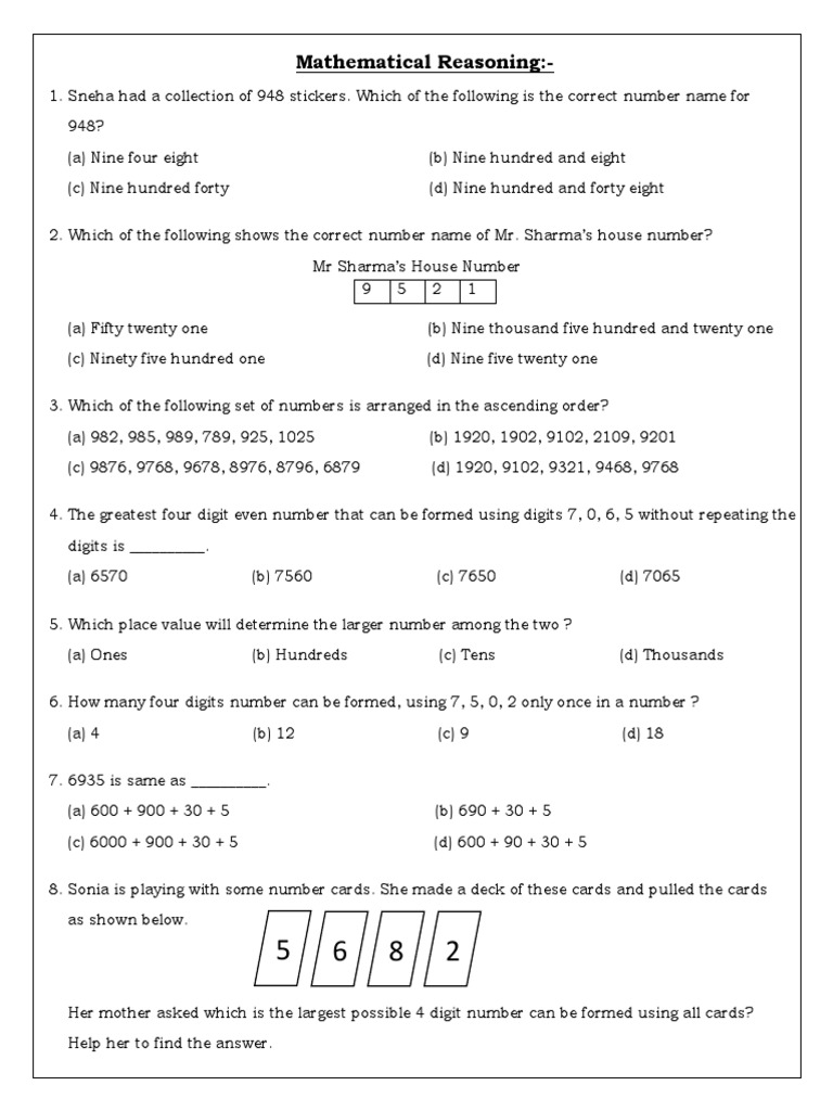 1 - Number Sense | PDF | Numbers | Mathematics