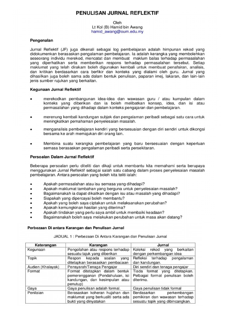 Penulisan Jurnal | PDF