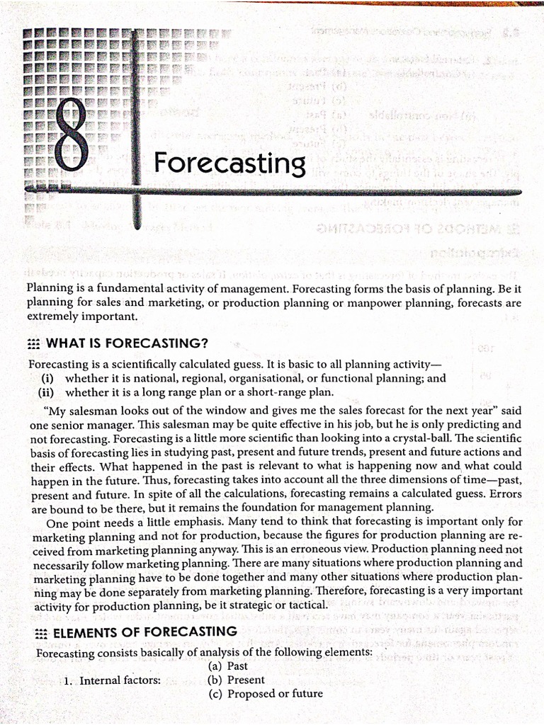 Forecasting and Problems 8 Jul 2022 15-08 | PDF