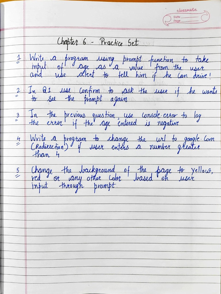 Chapter 6 - Practice Set | PDF