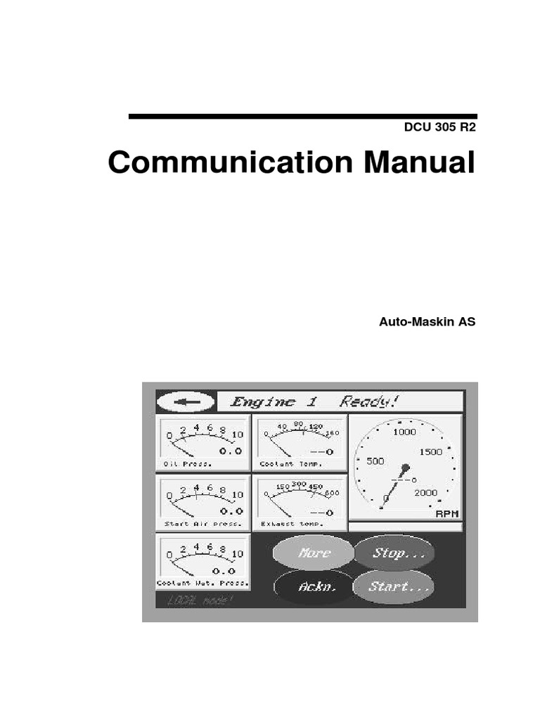 DCU 305 R2 Communication - Manual - 2006 | PDF | Computer Networking ...
