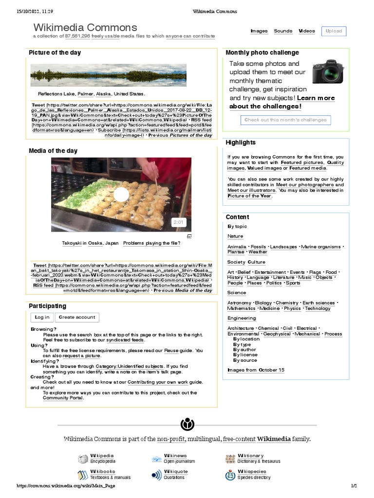 Wikimedia Commons: Picture of The Day Monthly Photo Challenge | PDF ...