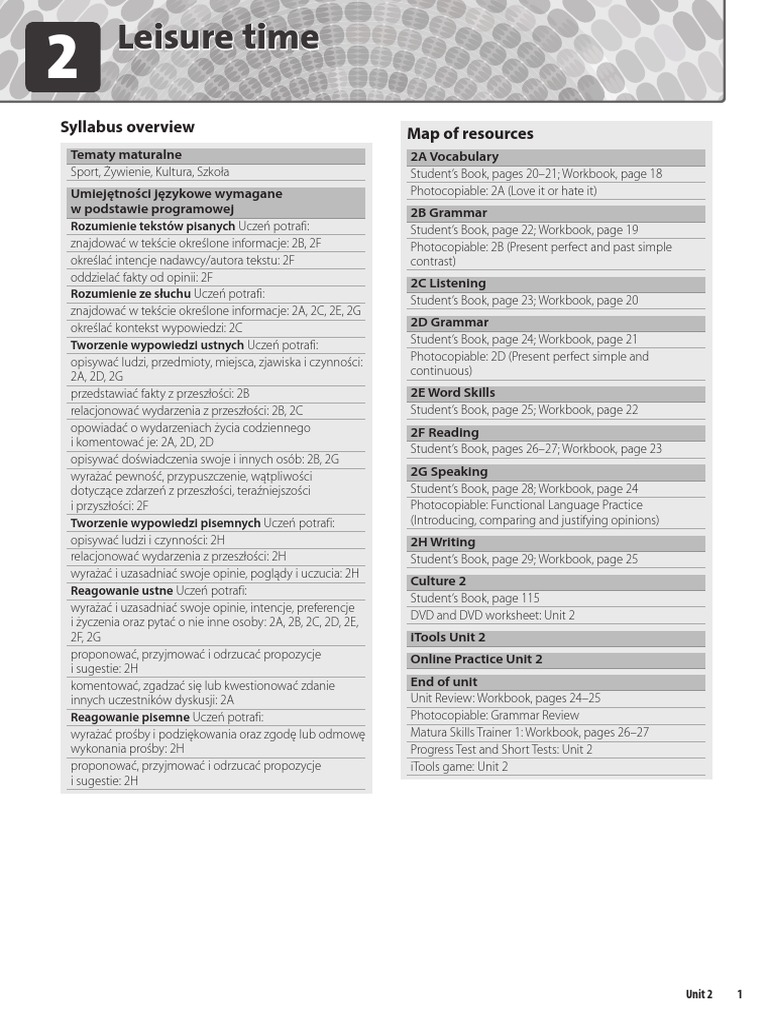 04 Unit 2 Teacher's Guide | PDF
