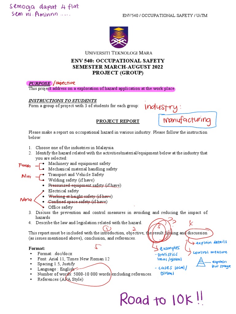 Env 540 Project Instruction 1 Pdf Cognition Cognitive Science