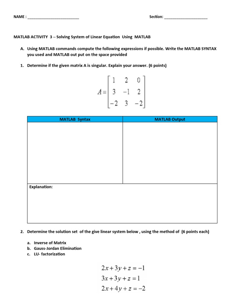 Matlab Activity 3-1 | PDF Matlab Activity 3-1 | PDF