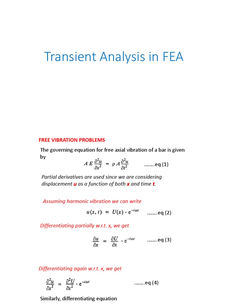 Transient Analysis in FEA - (New) | Download Free PDF | Matrix ...