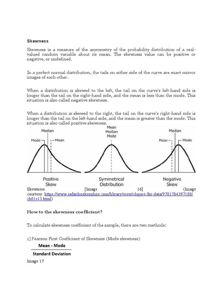 Skewness | PDF | Skewness | Statistical Theory Skewness | PDF | Skewness | Statistical Theory