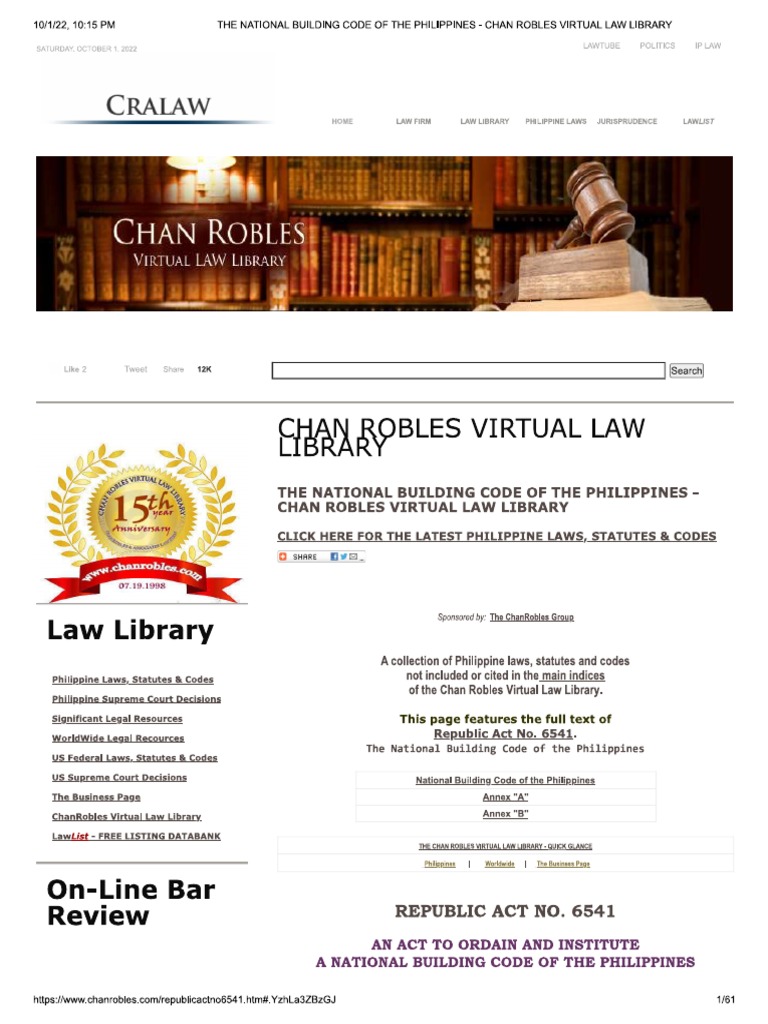 The National Building Code of The Philippines | PDF