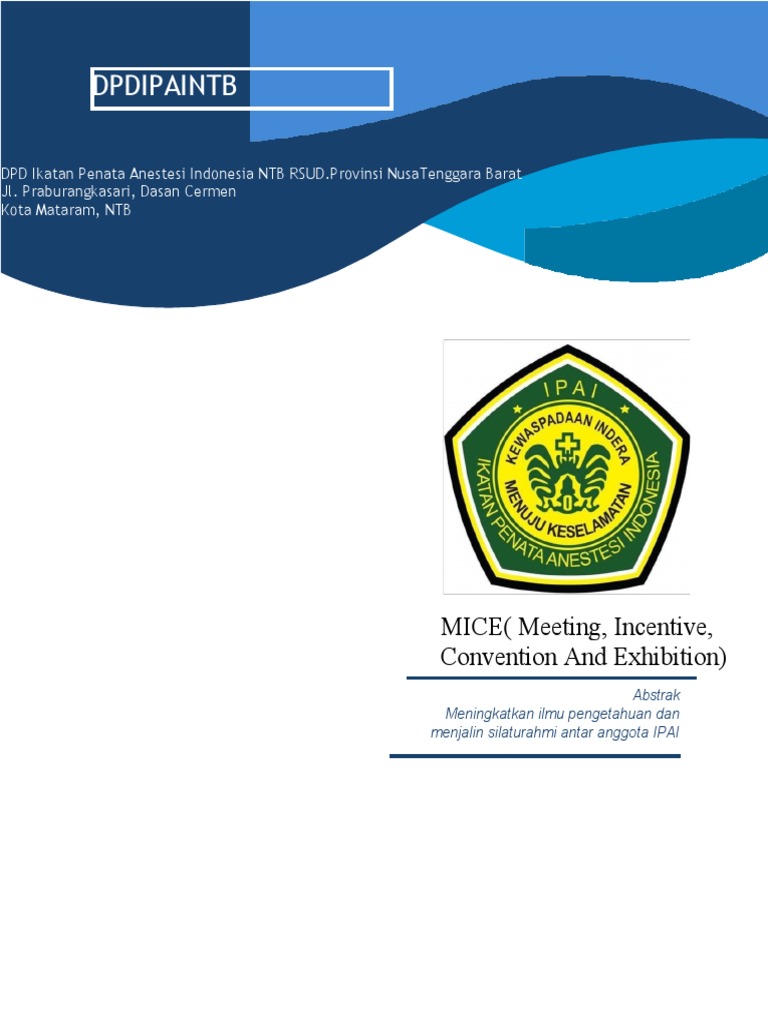 Proposal Kegiatan DPD Ipai NTB | PDF