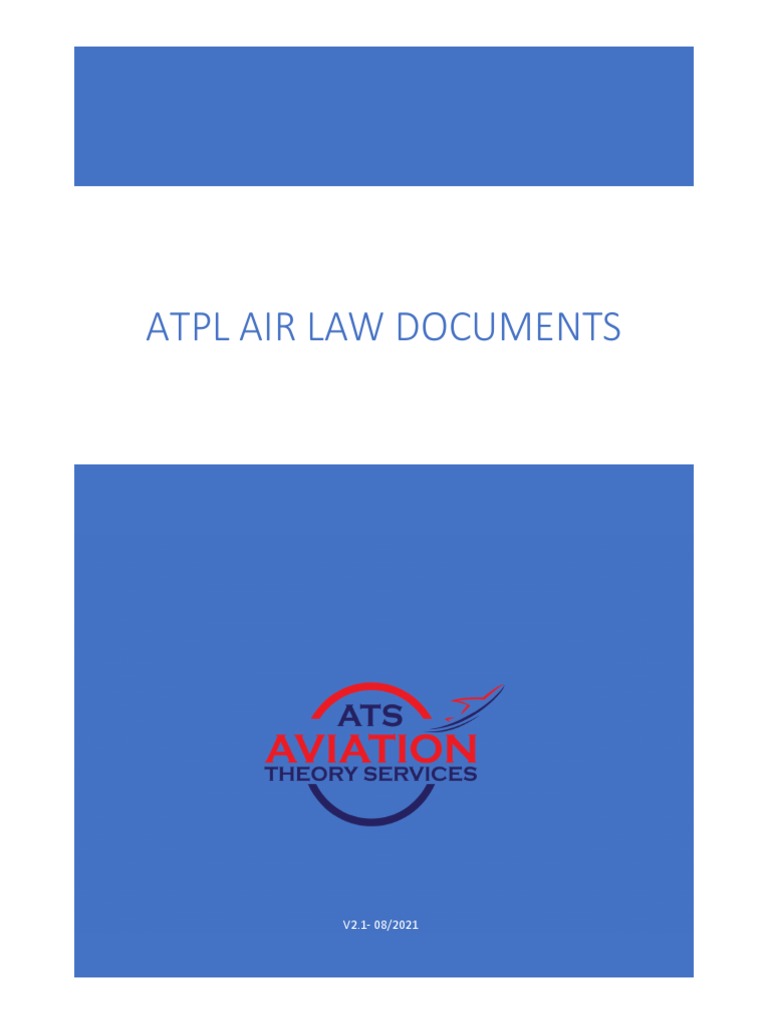 ATPL Air - Law - Docs | PDF | Law | Computers