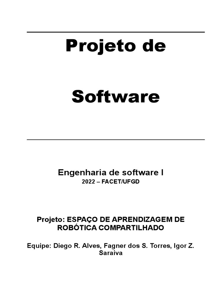 Projeto de Software | PDF